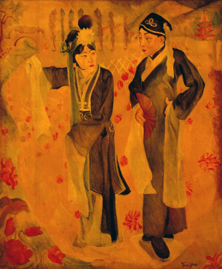 Yun Gee, Chinese Painter, Exhibits Actors’ Portraits • New York Evening ...